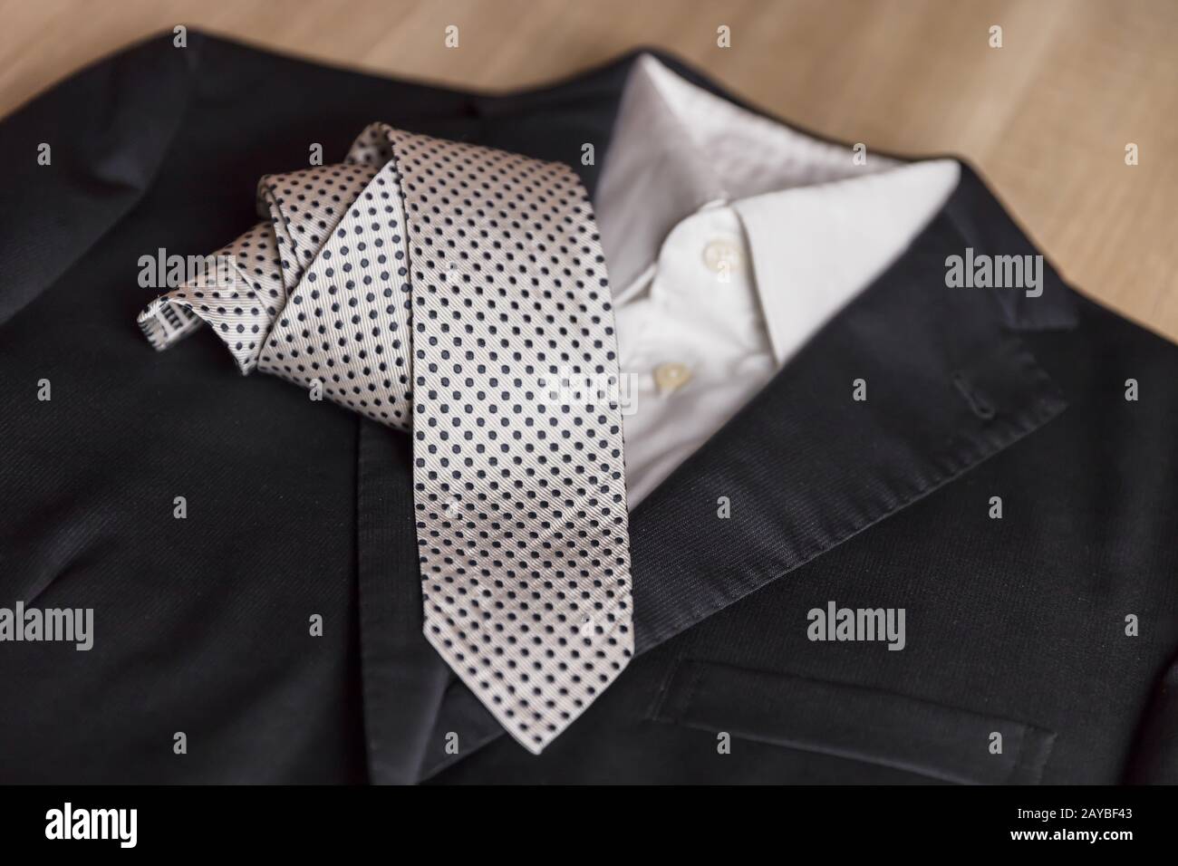 Jacket and tie detail Stock Photo - Alamy