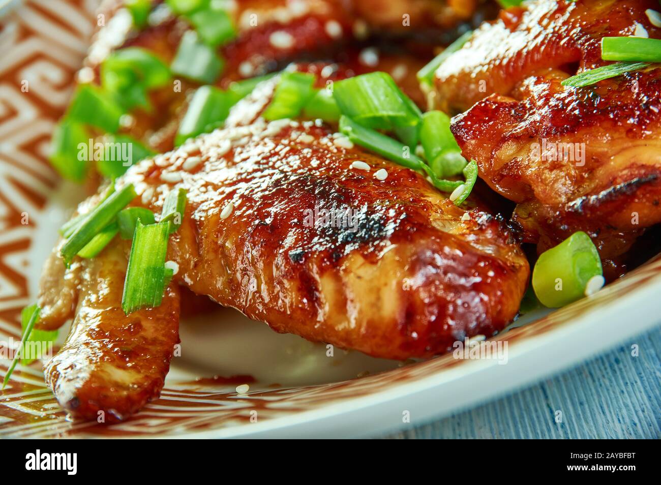Beer Braised Szechuan Chicken Wings Stock Photo - Alamy