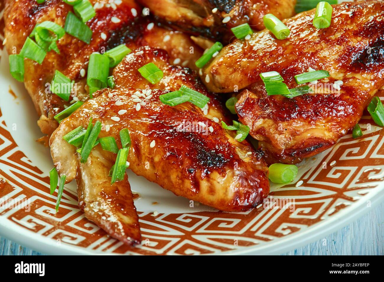 Beer Braised Szechuan Chicken Wings Stock Photo - Alamy