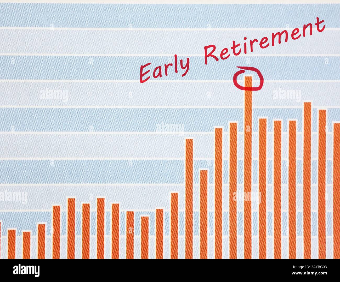 Early retirement investing concept Stock Photo - Alamy