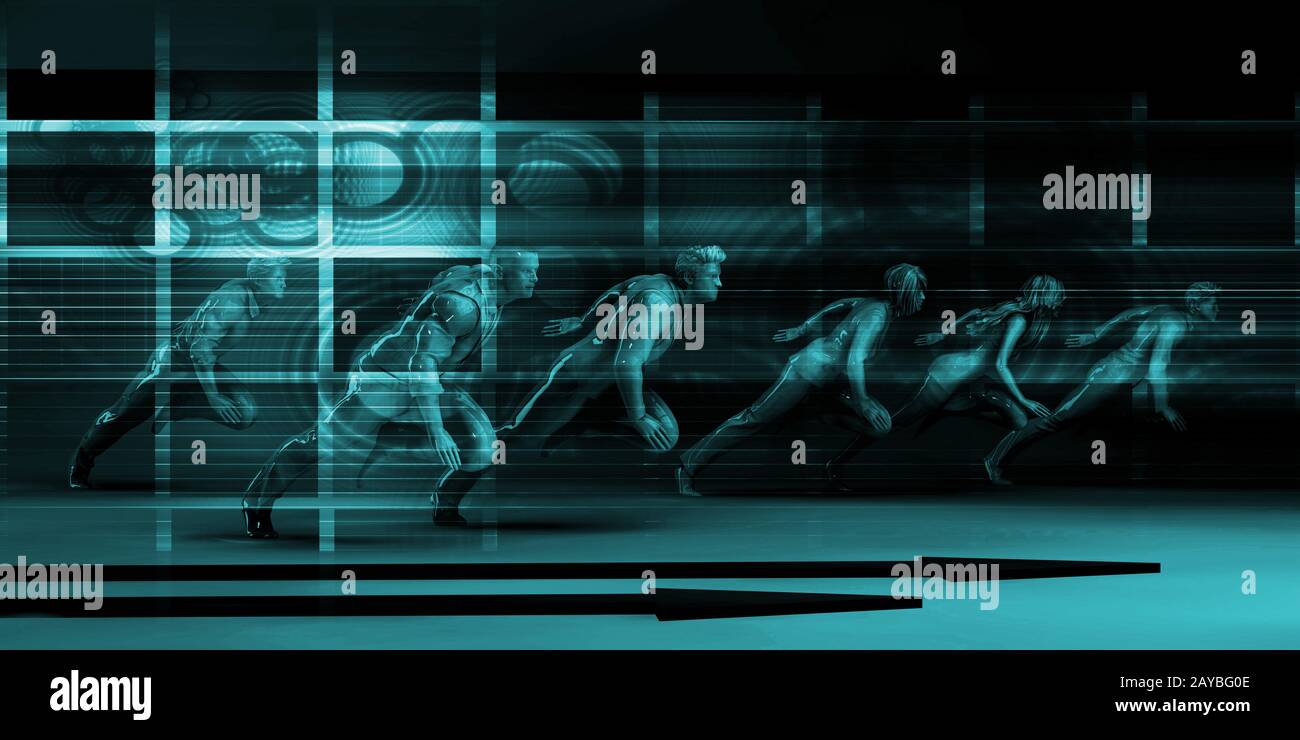 Successful Business Team Moving Forward Stock Photo - Alamy