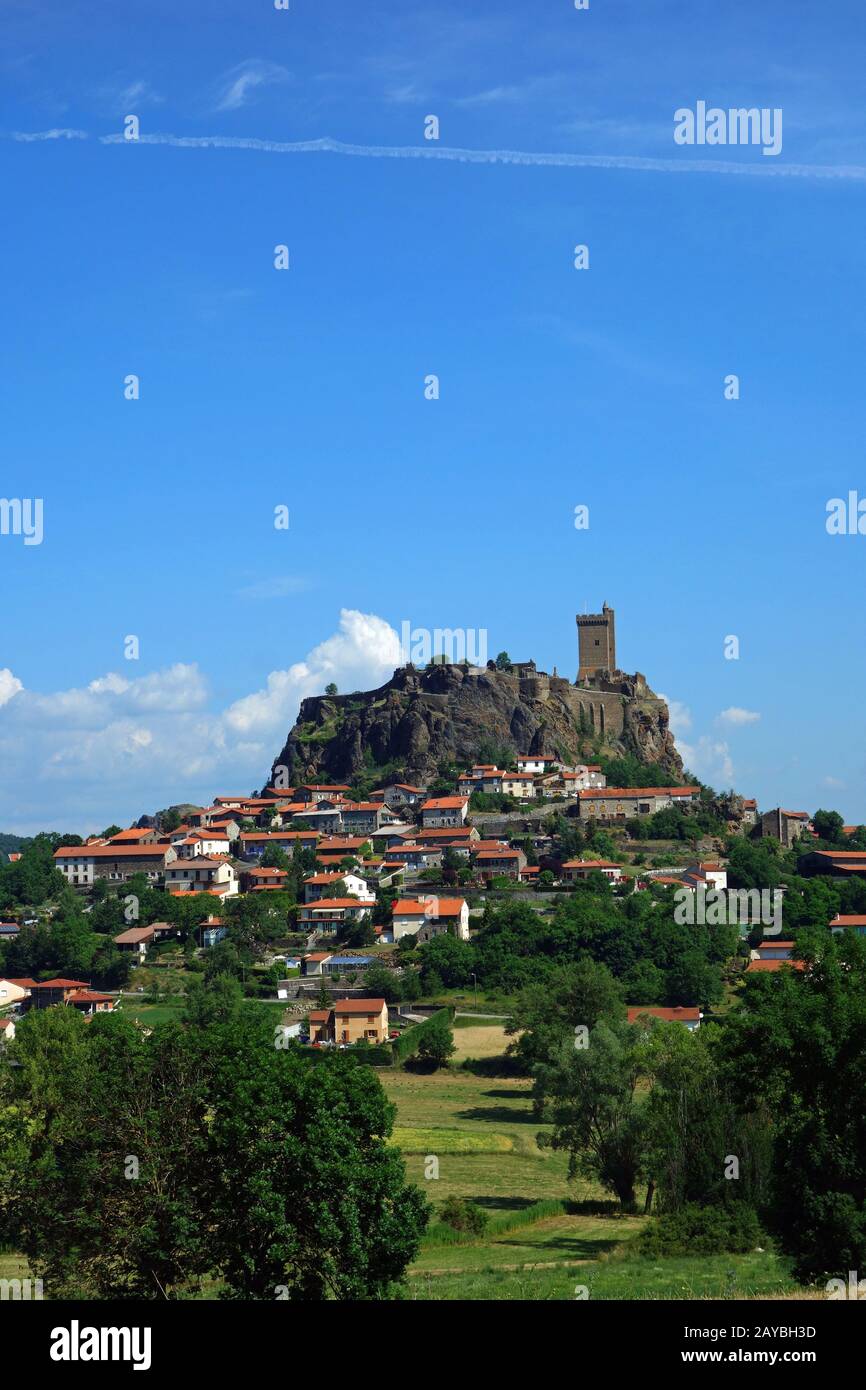 La Forteresse de Polignac in France Stock Photo - Alamy