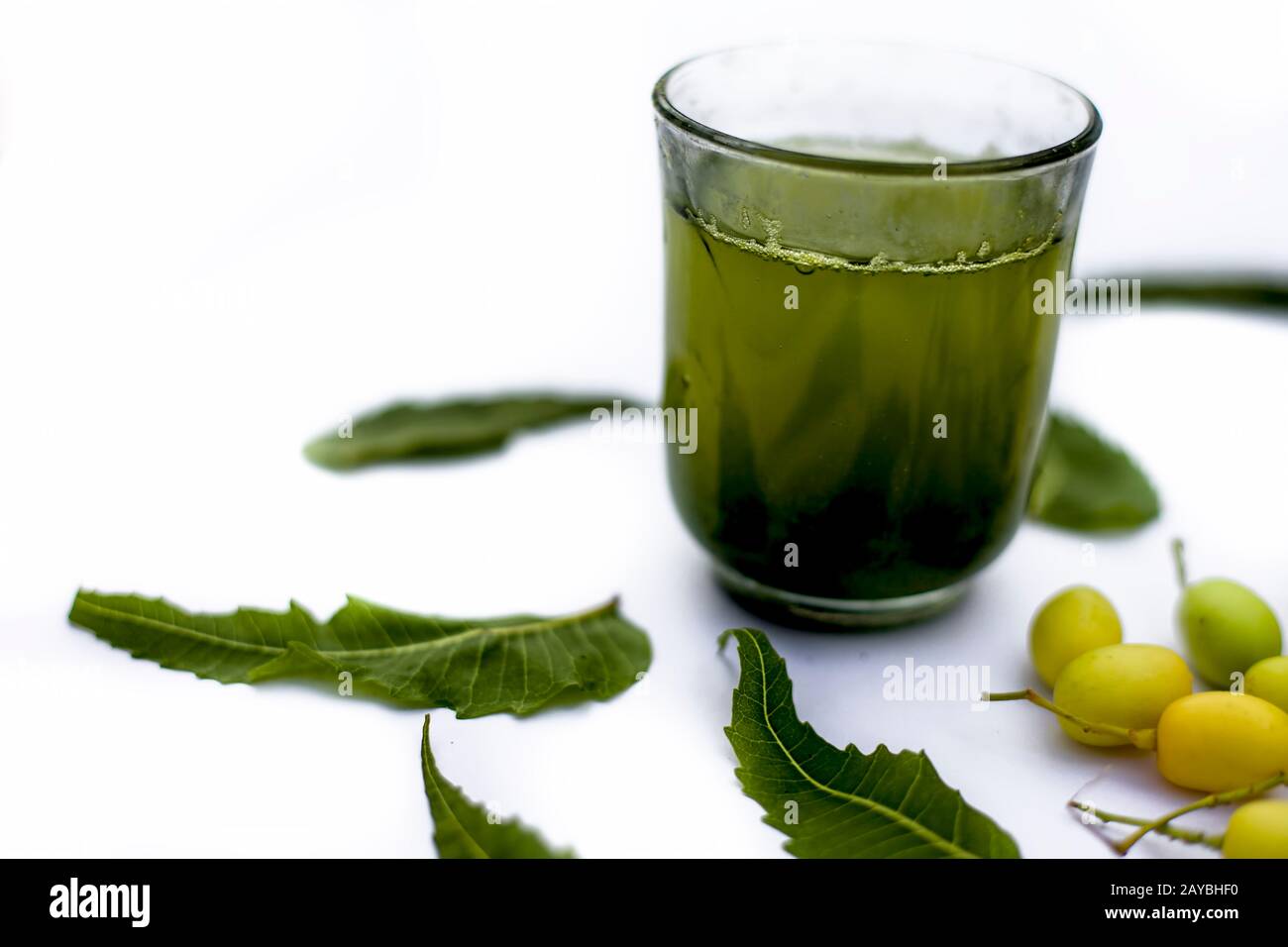Neem Tea Drinking