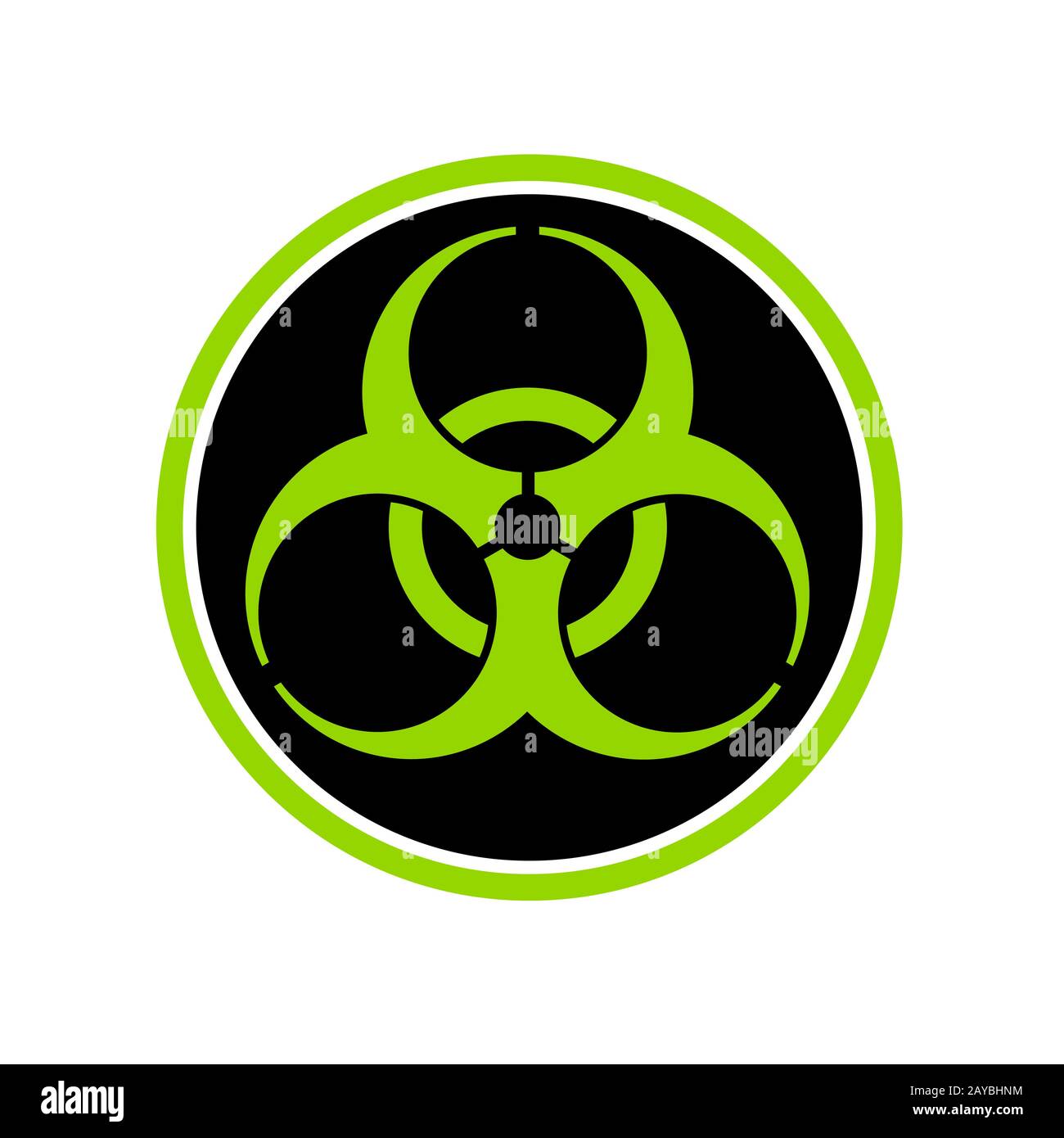 Biohazard Symbol Circle Stock Photo - Alamy