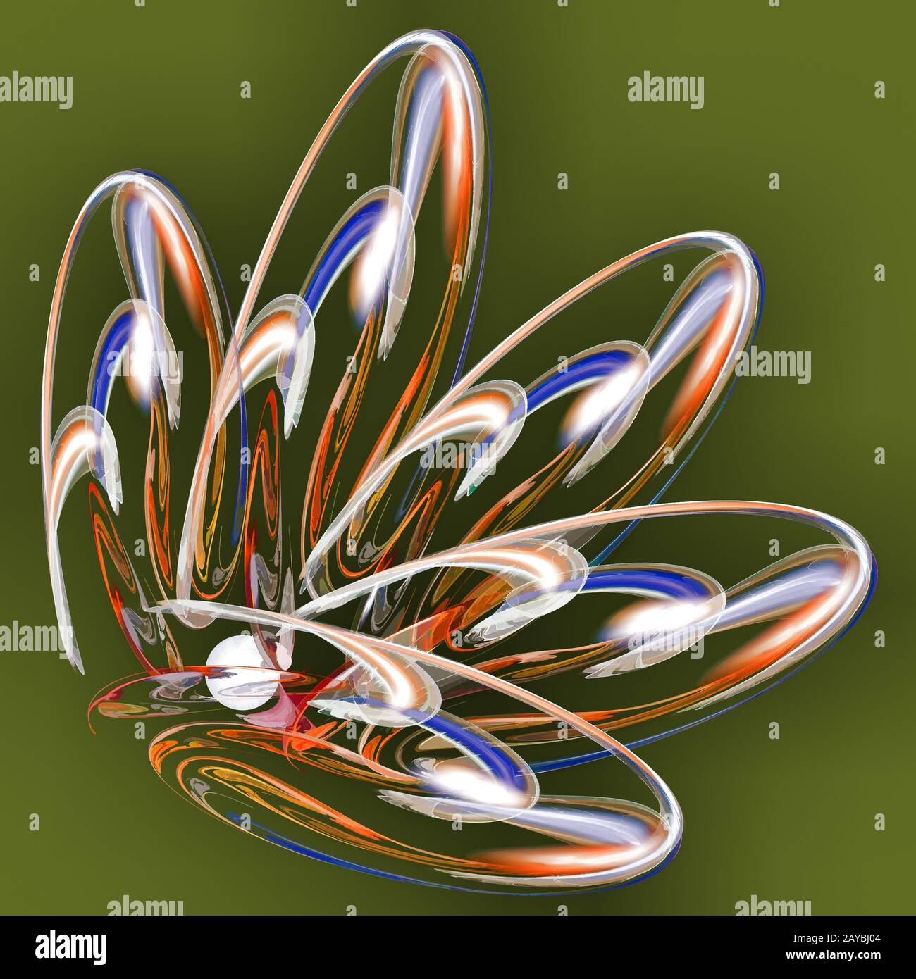 Fancy bright abstract pattern with oval shapes Stock Photo - Alamy