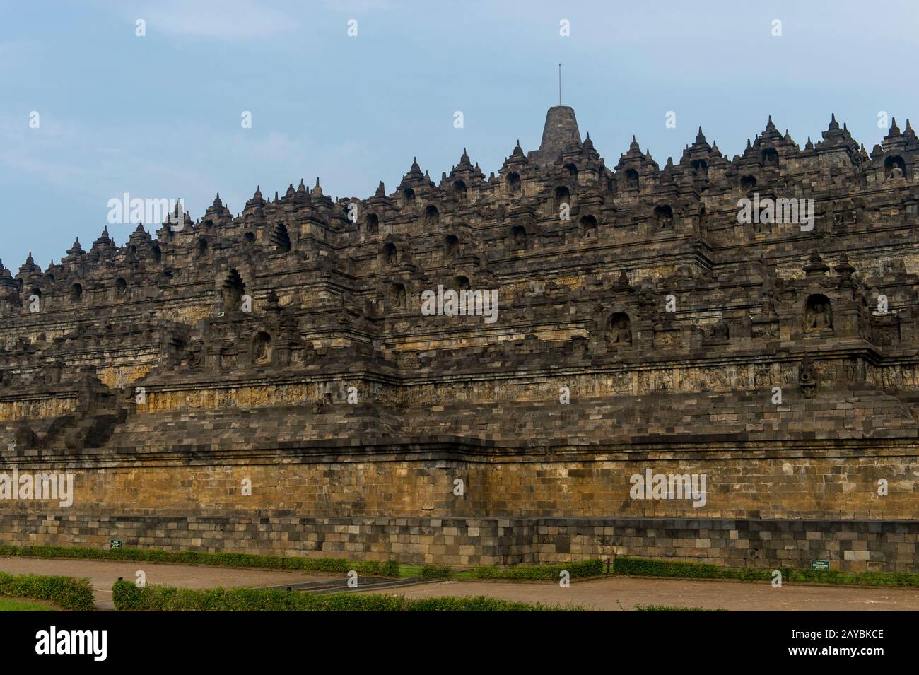 Borobudur temple (UNESCO World Heritage Site), the largest Buddhist ...