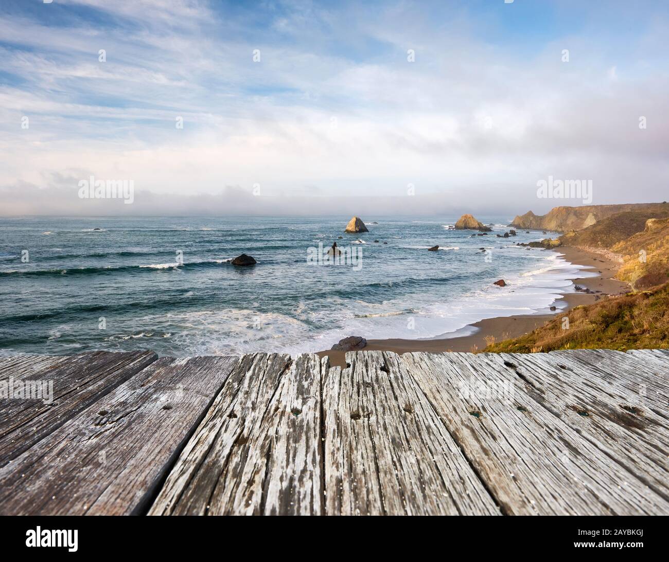 USA Pacific coast landscape, California Stock Photo - Alamy