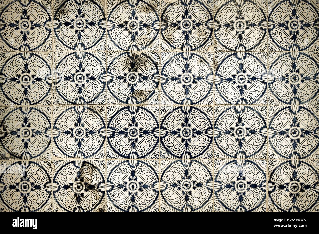Background of vintage ceramic tiles Stock Photo - Alamy
