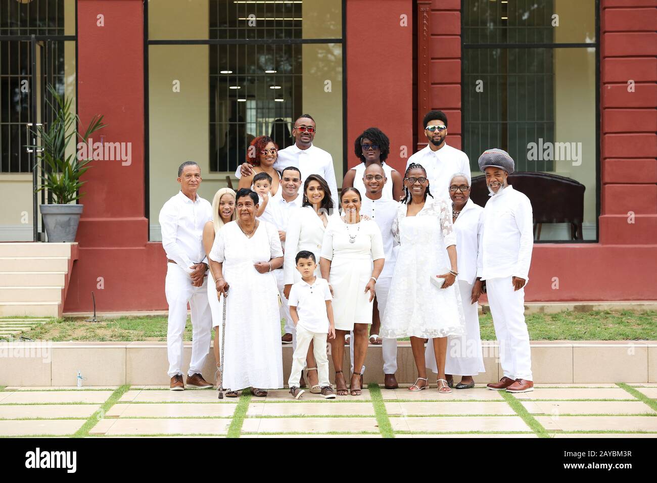 PORT OF SPAIN, TRINIDAD - FEB 14: Family members of Renee Butcher (on ...