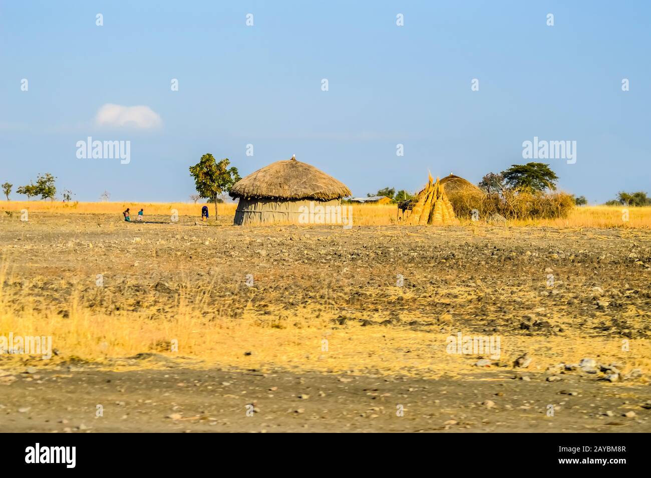 Traditional tribal hut of Kenya people Stock Photo - Alamy