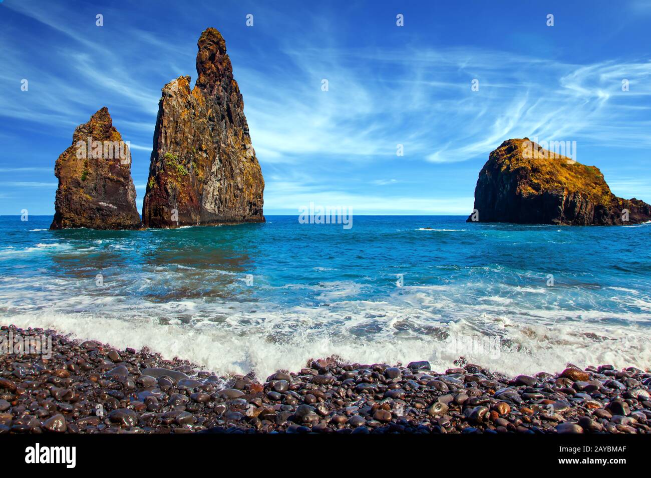 Three huge scenic rocks Stock Photo - Alamy