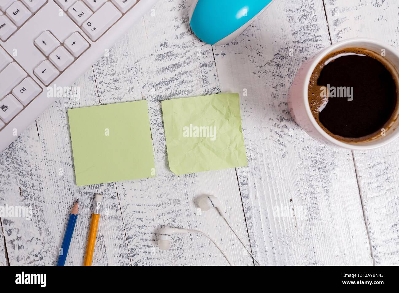 Writing equipment and computer stuff plus notation paper also drink ...