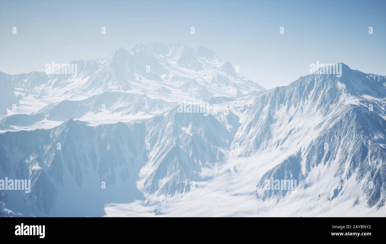Alps Mountains from the Air Stock Photo - Alamy