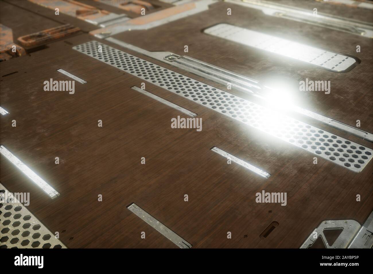 Sci Fi Metal Background Stock Photo - Alamy