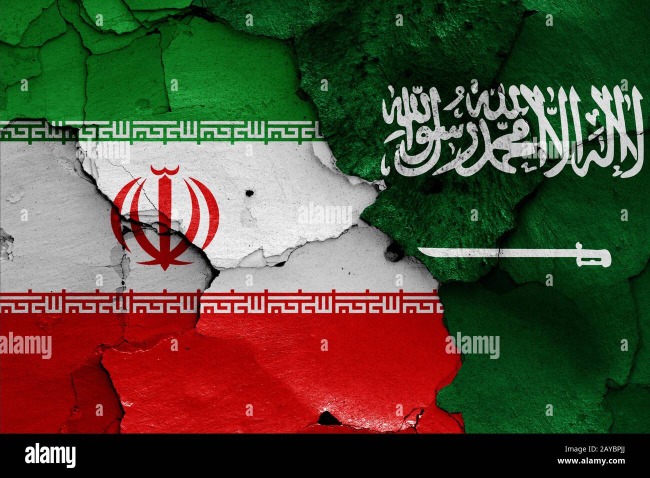 Iran saudi arabia flag hi-res stock photography and images - Alamy