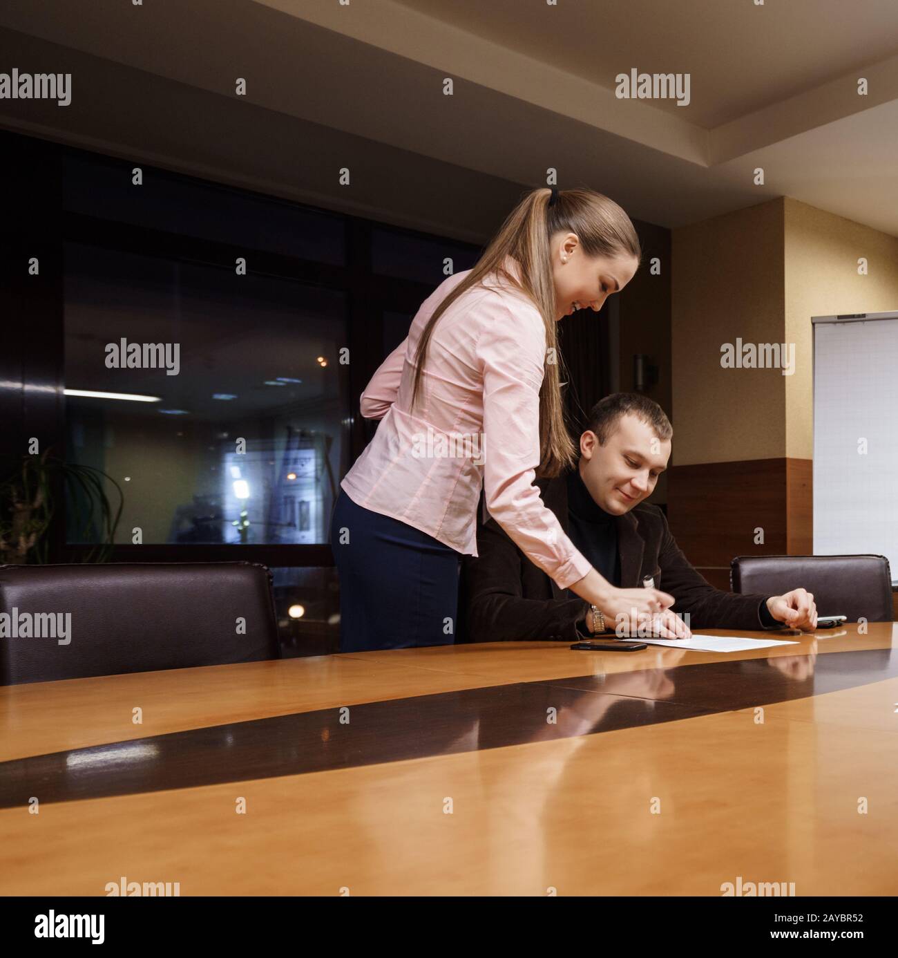 Business people taking deal at office meeting room Stock Photo - Alamy