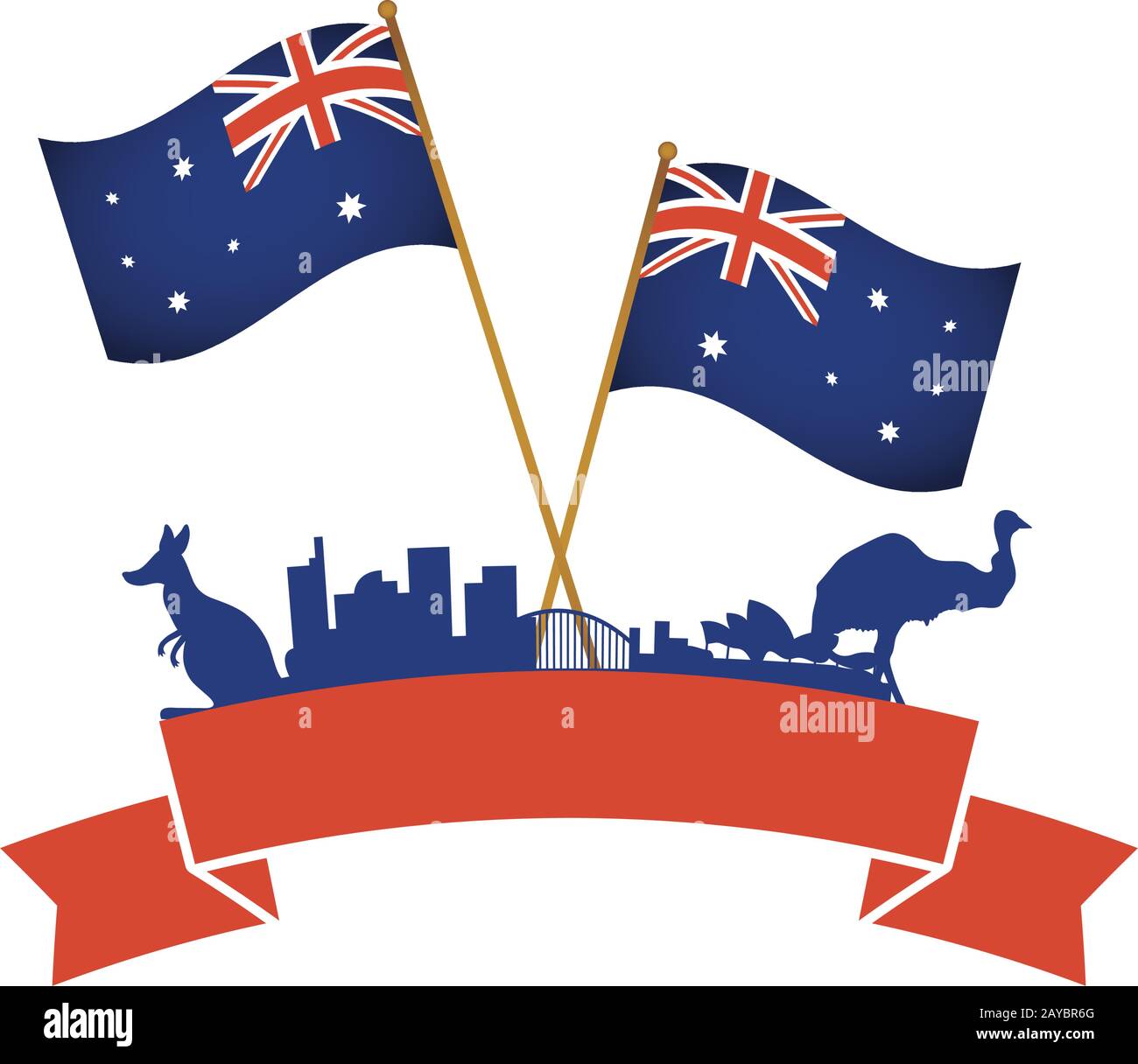 Australian national flags Stock Vector Images - Alamy
