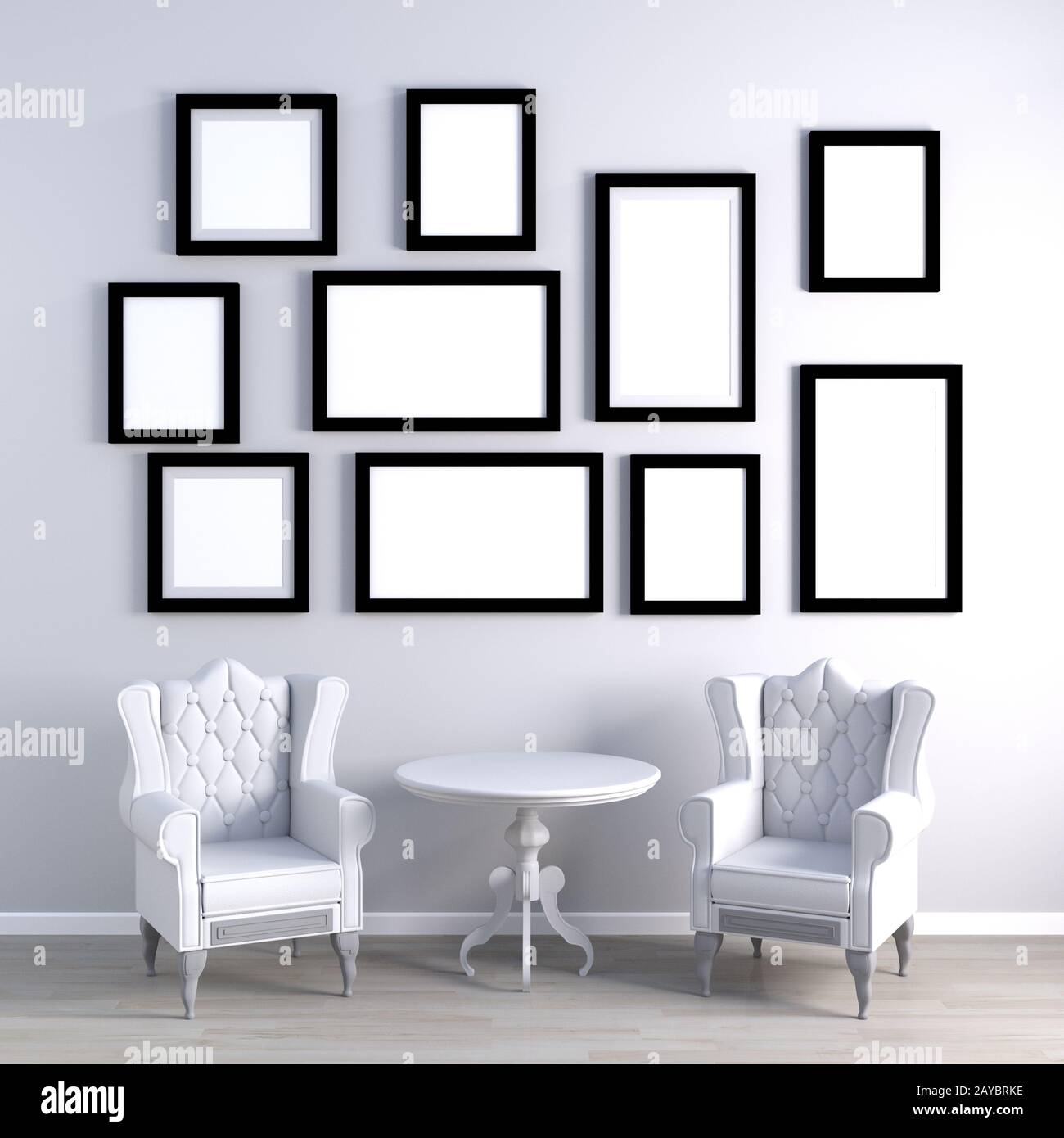 Set of Picture Frames Stock Photo - Alamy
