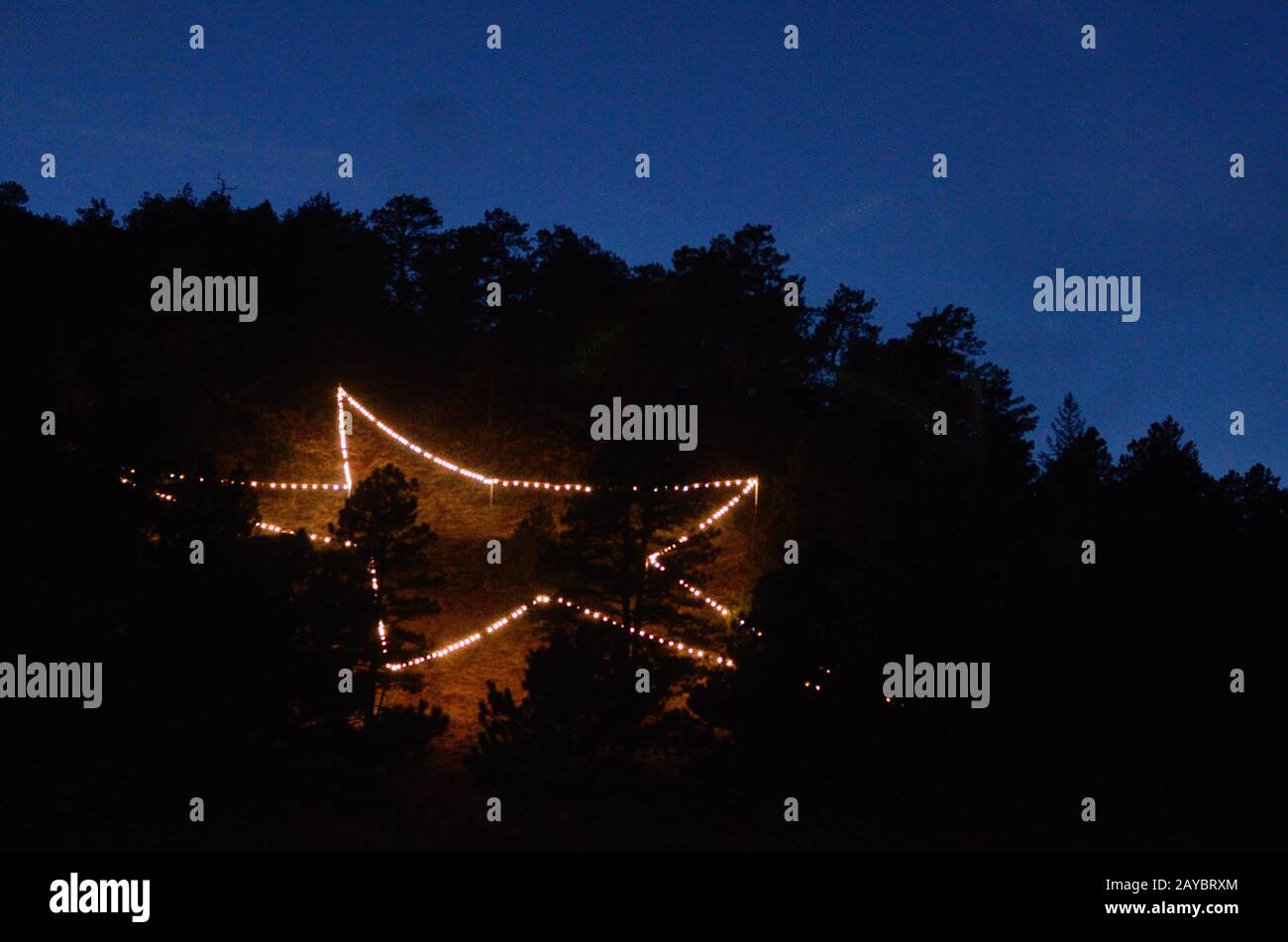 This star on Flagstaff Mountain is a holiday tradition in Boulder, CO ...