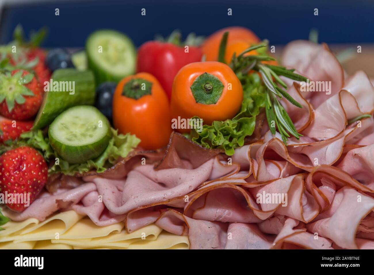 healthy cold plate with a varied diet Stock Photo - Alamy
