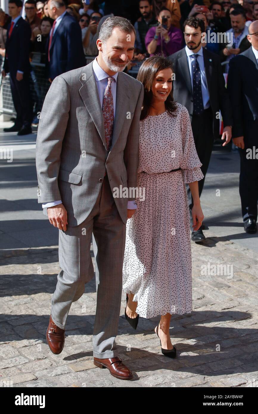 Almonte, Spain. 14th Feb, 2020. ***NO SPAIN*** King Felipe VI and Queen ...