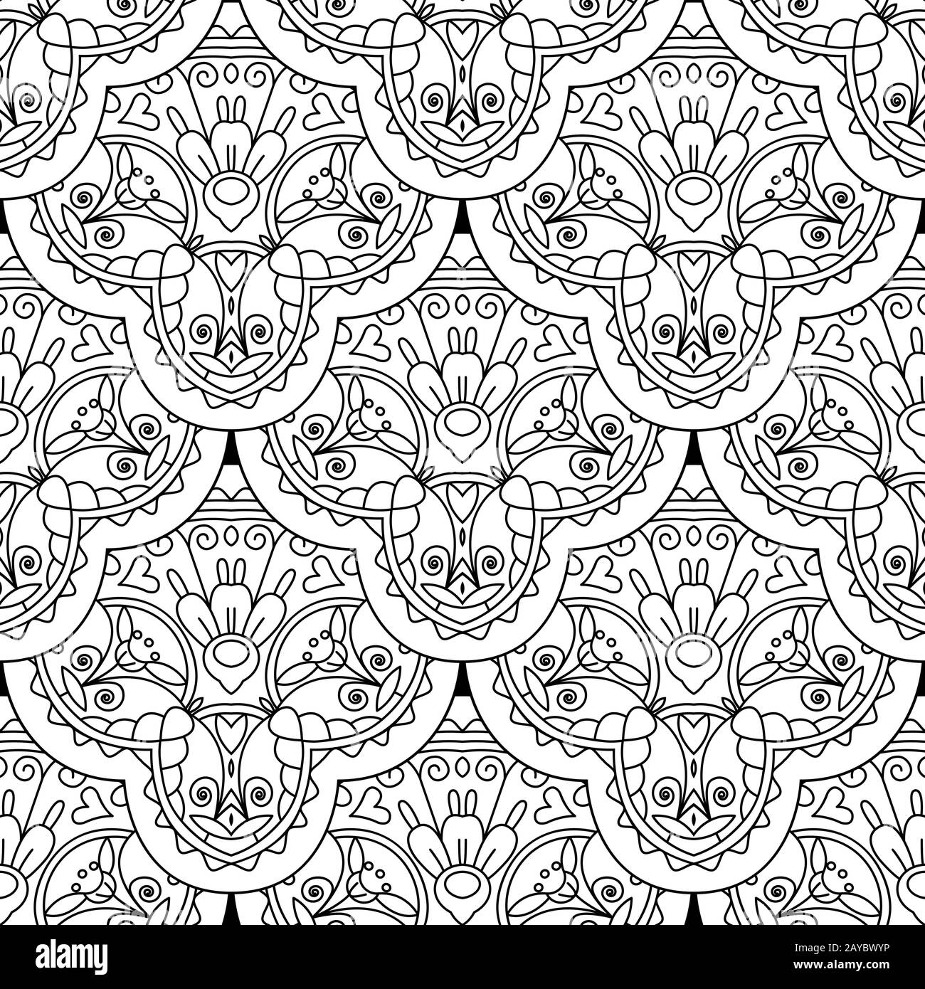 Seamless coloring pattern Stock Photo - Alamy