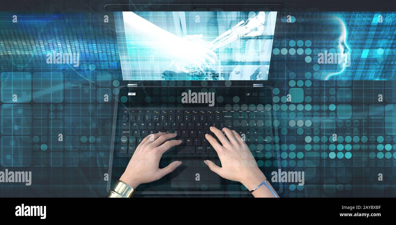 Accessing the Internet Stock Photo - Alamy