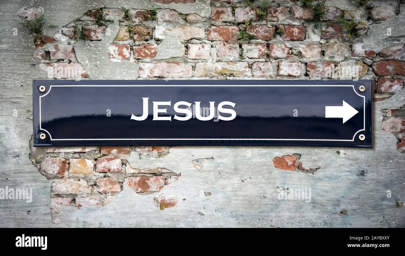 Street Sign to Jesus Stock Photo - Alamy