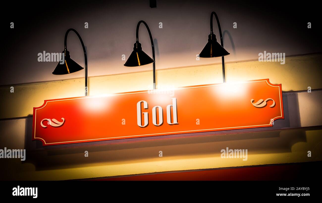 Street Sign to God Stock Photo - Alamy