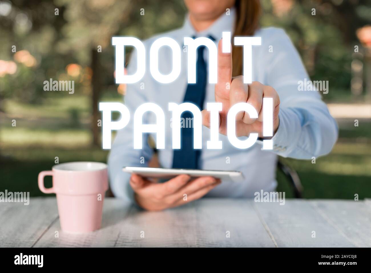 Panic sign hi-res stock photography and images - Alamy