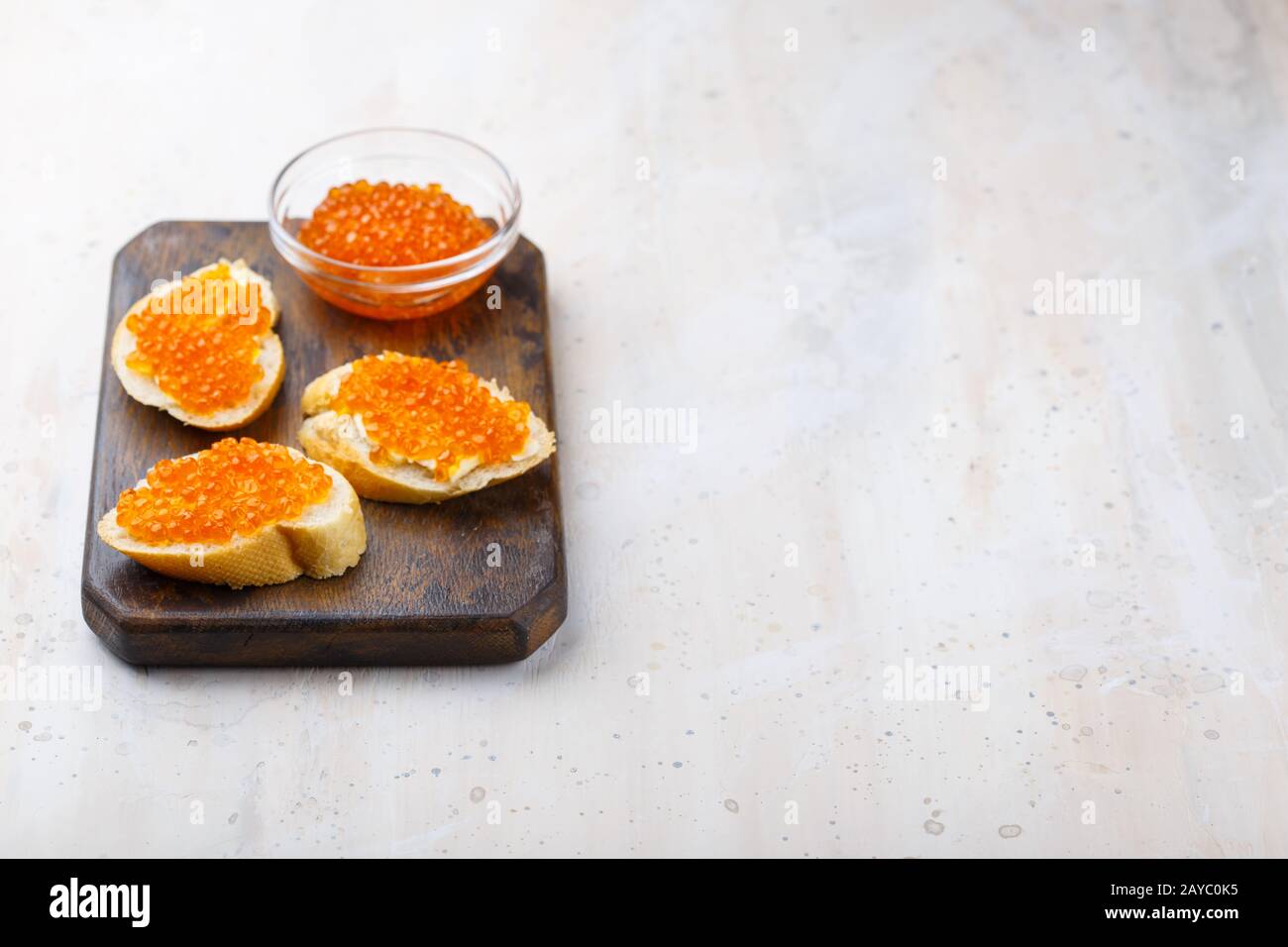 Red salmon caviar Stock Photo - Alamy