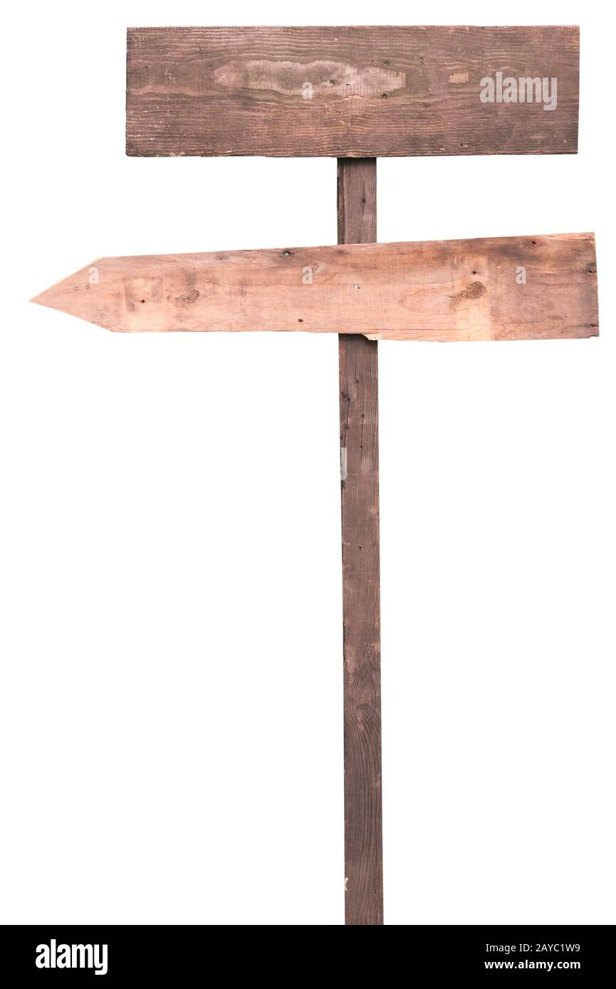 Wooden road sign Stock Photo - Alamy