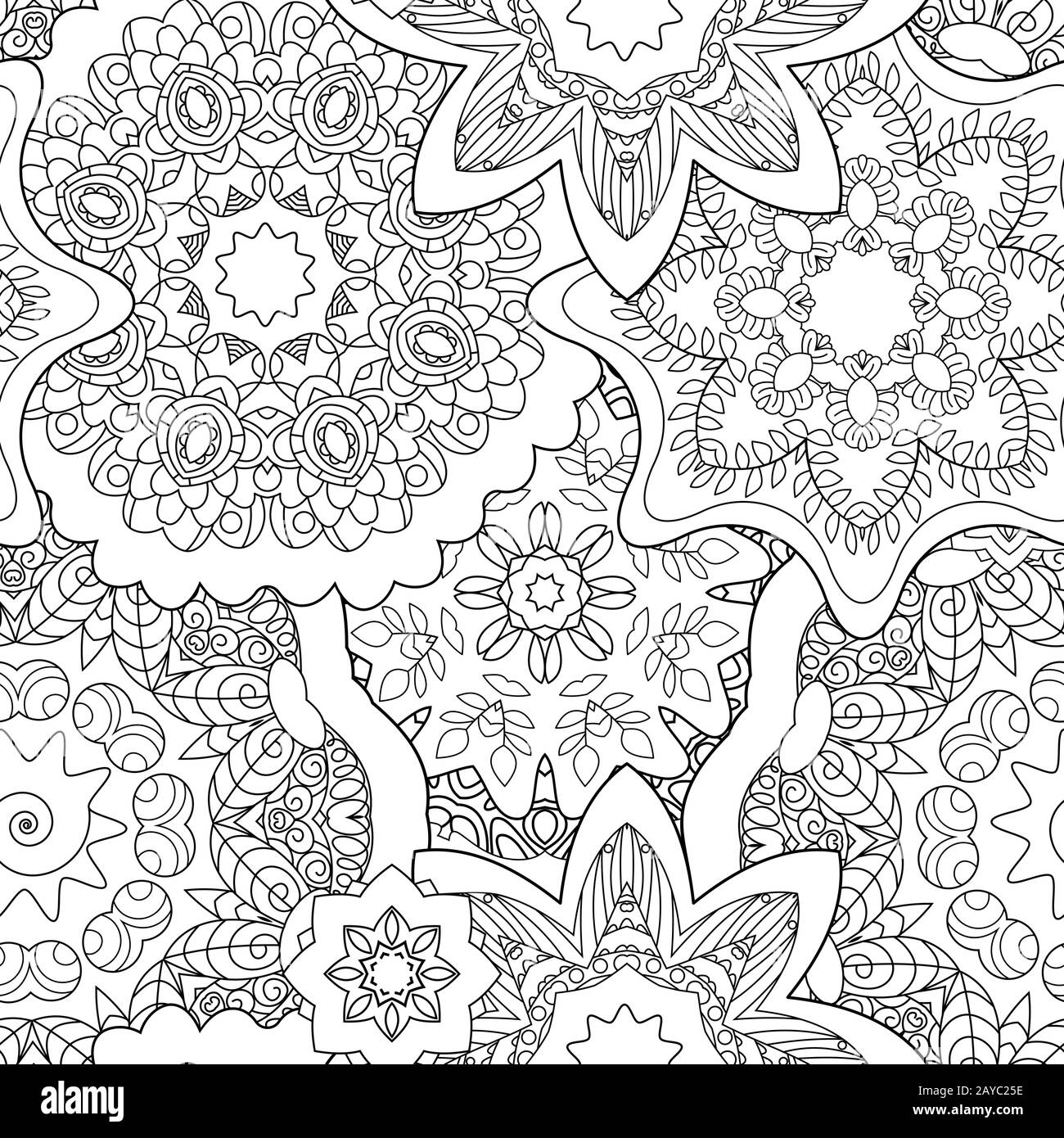 seamless coloring pattern Stock Photo - Alamy