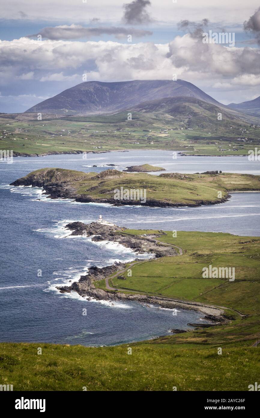Valentia lighthouse at cromwell point on valentia island in ireland ...