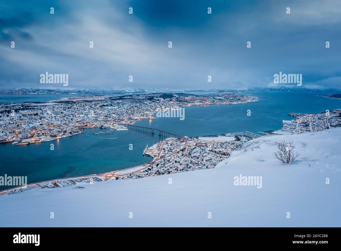 Aerial view city tromso in hi-res stock photography and images - Alamy