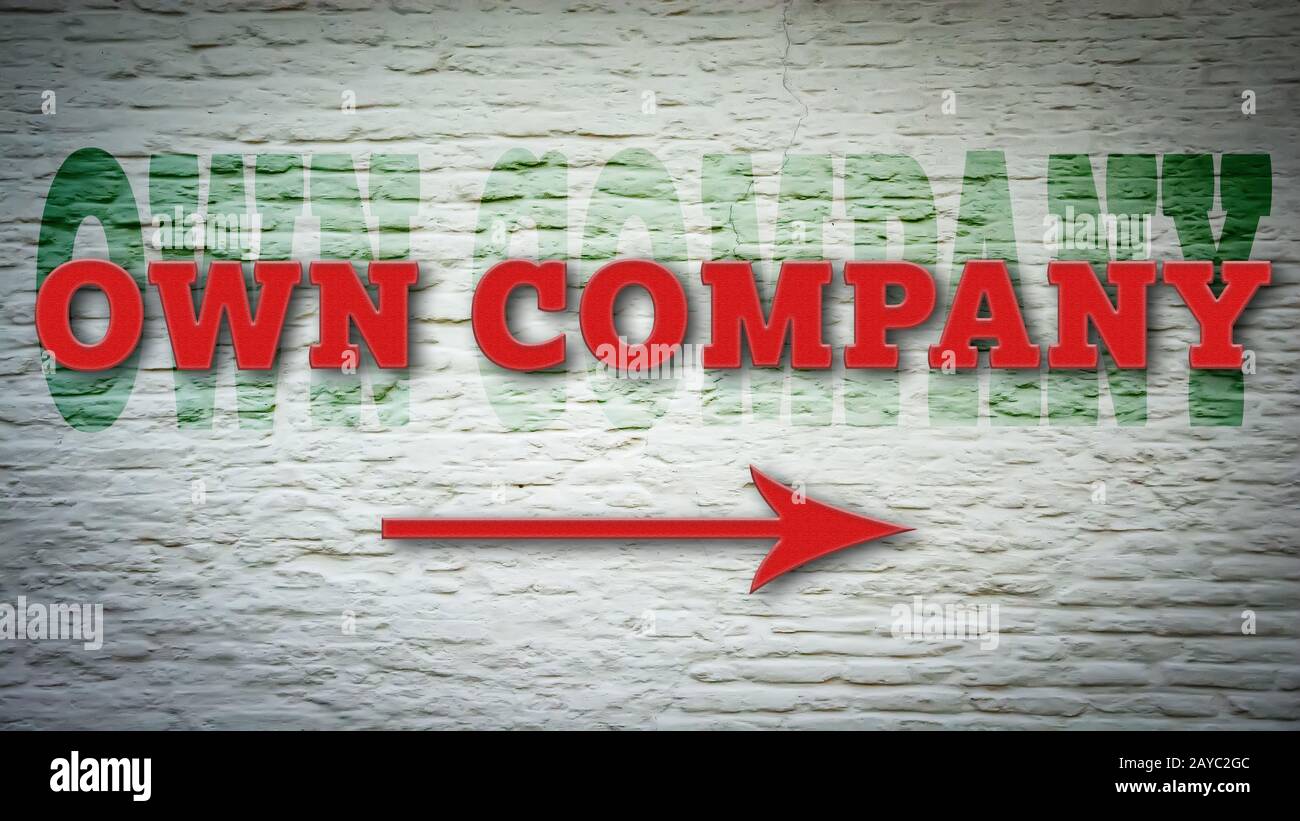 Street Sign Own Company Stock Photo - Alamy
