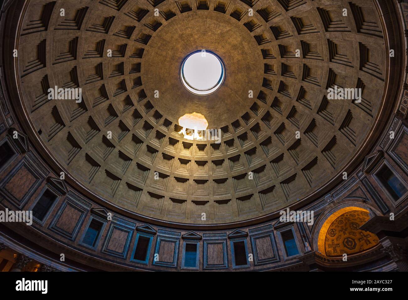 Dome of the Pantheon in Rome, Italy Stock Photo - Alamy