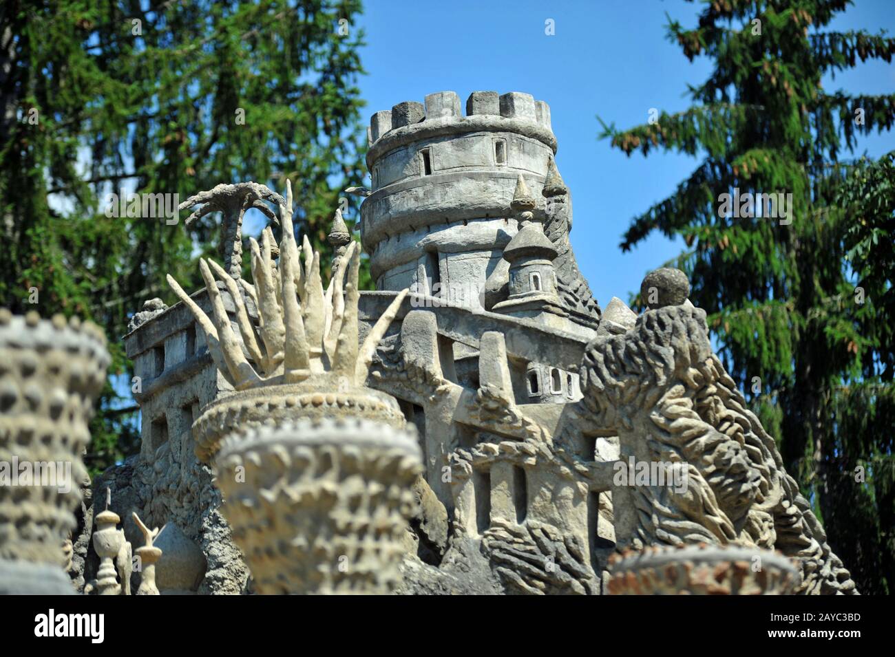 Palais idéal of Ferdinand Cheval in France Stock Photo - Alamy