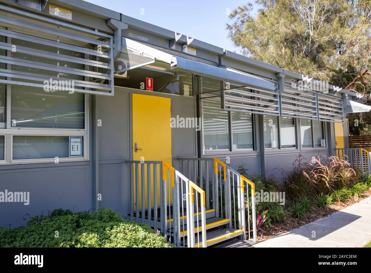 Sydney,demountable classrooms at a high school in Sydney,New South ...