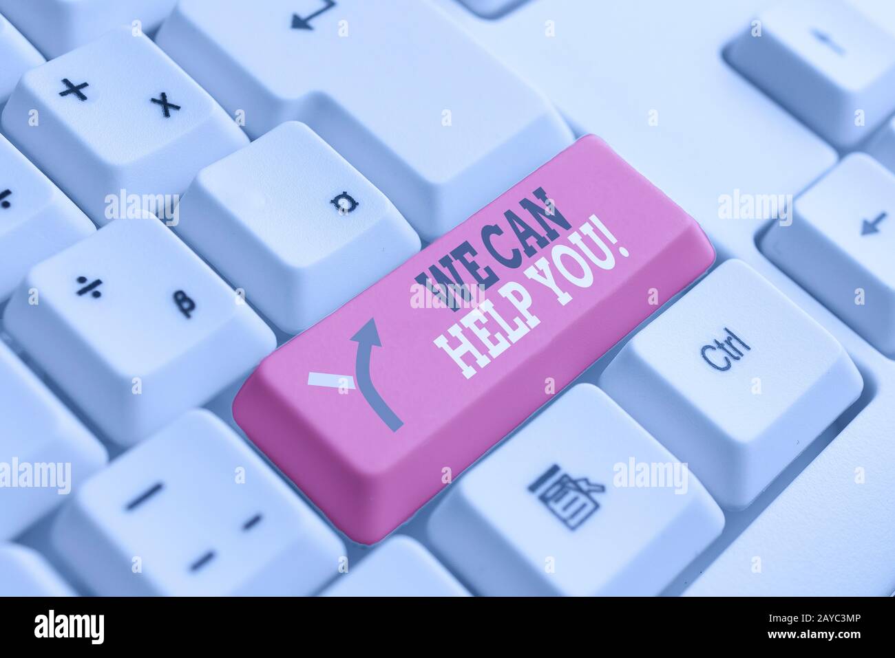 Word writing text We Can Help You. Business concept for offering good ...