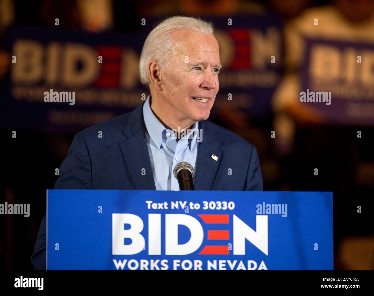 Henderson, Nevada, USA. 14th Feb, 2020. Former Vice President and ...
