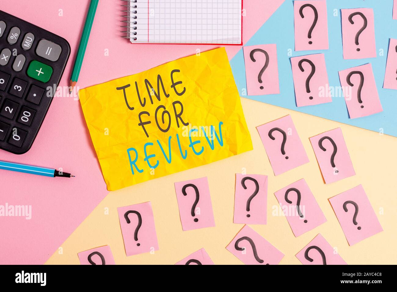 Writing note showing Time For Review. Business photo showcasing review ...