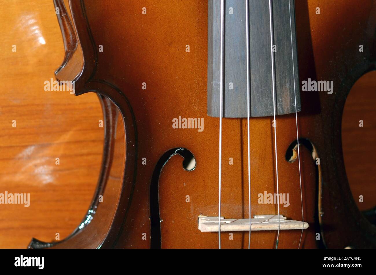 Closeup view of violin Stock Photo - Alamy