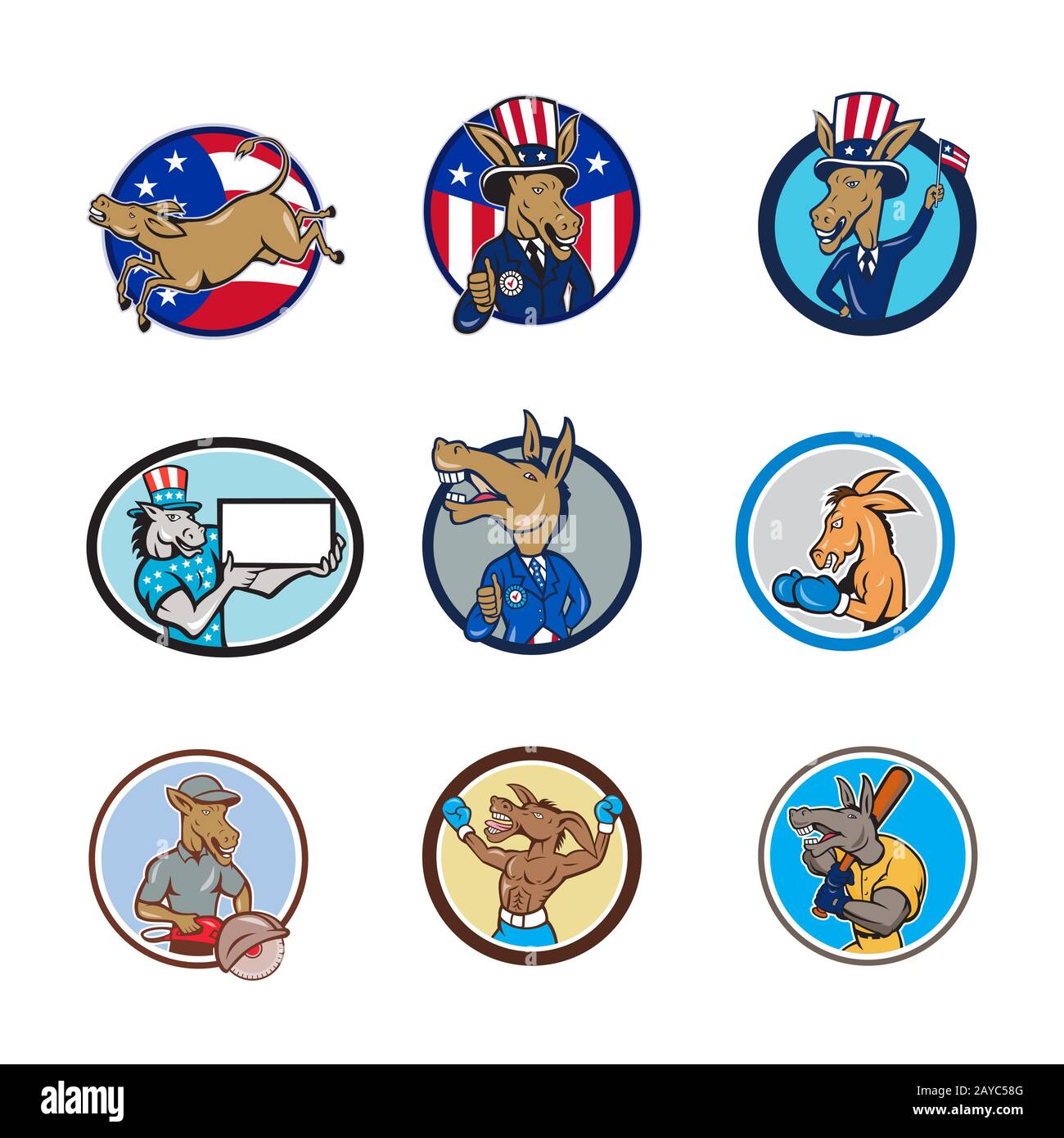 Burro mascot hi-res stock photography and images - Alamy