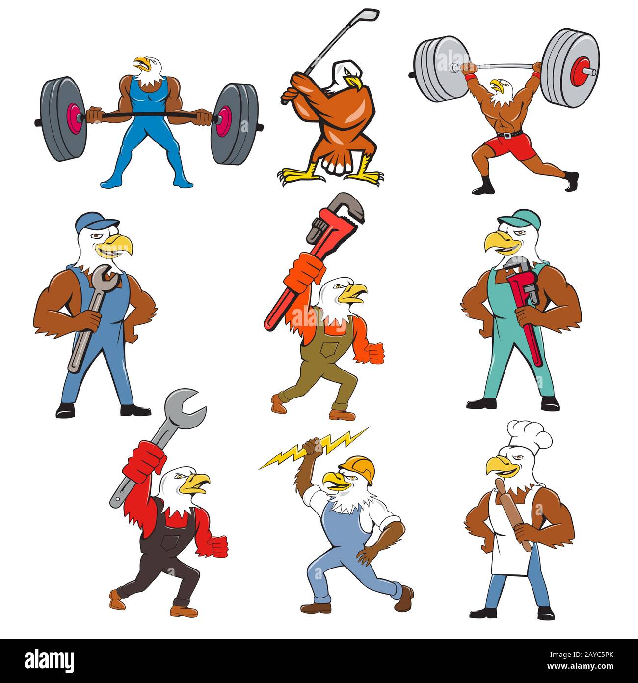 Worker eagle Cut Out Stock Images & Pictures - Alamy