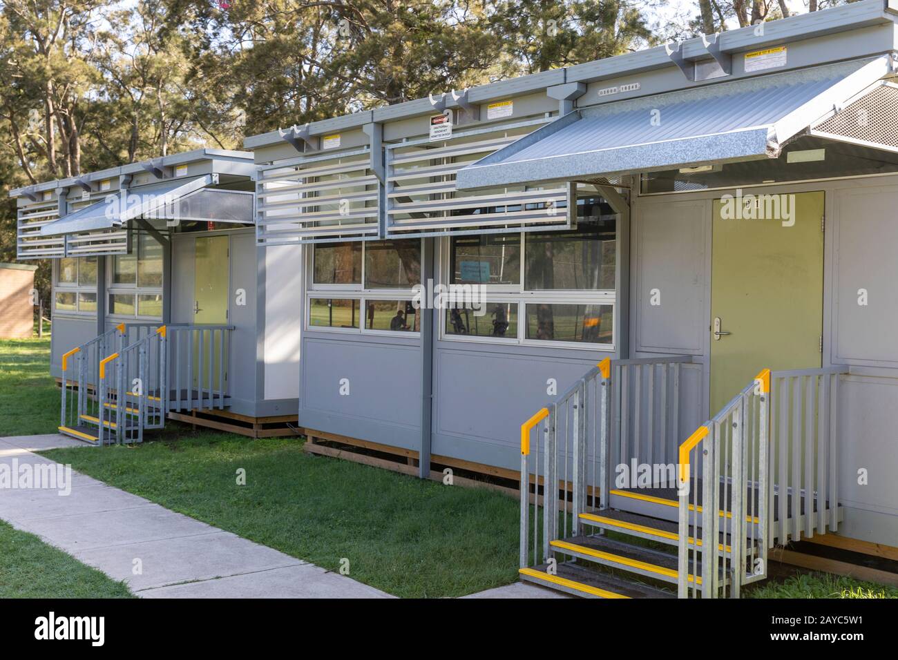 Sydney,demountable classrooms at a high school in Sydney,New South ...