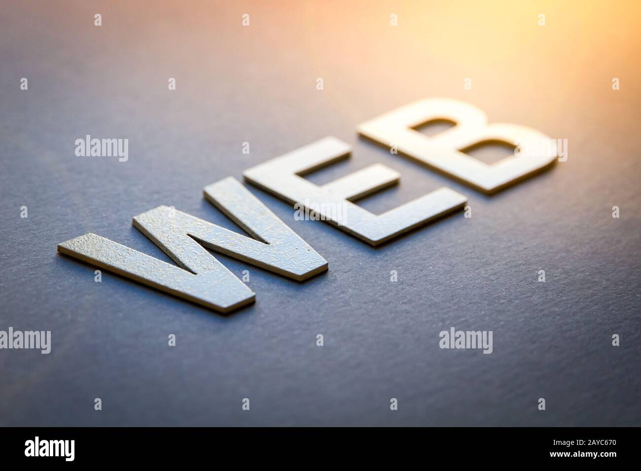 Word web written with white solid letters Stock Photo - Alamy