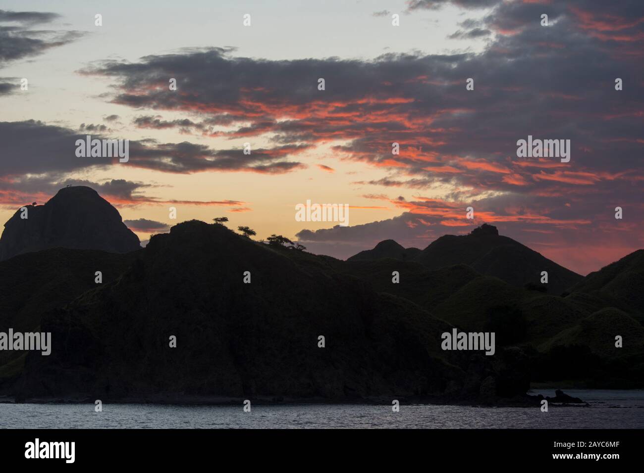 Part of komodo national park unesco world heritage site hi-res stock ...