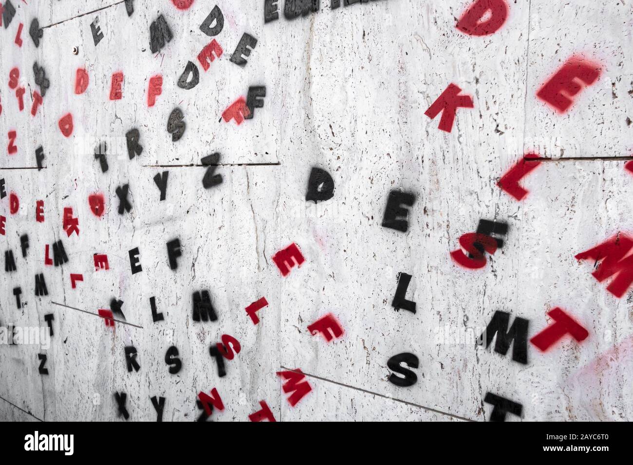 Calligraphy wall latin hi-res stock photography and images - Alamy