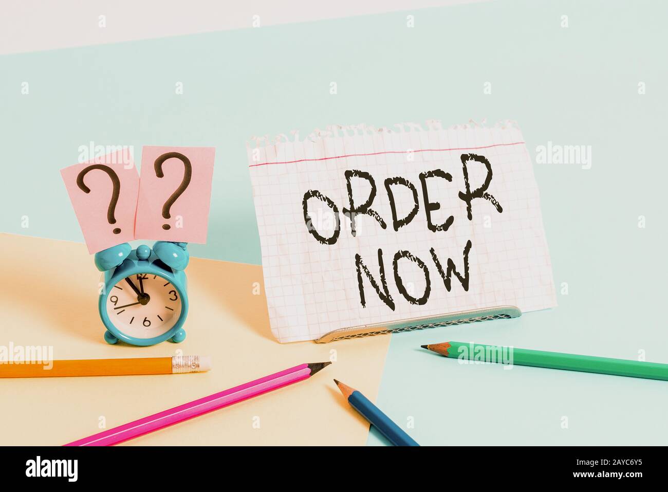 Handwriting text writing Order Now. Concept meaning the activity of ...